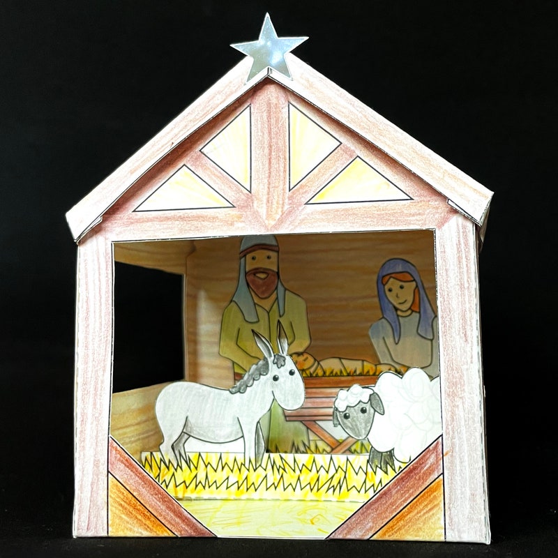 Nativity Scene Printable - Etsy