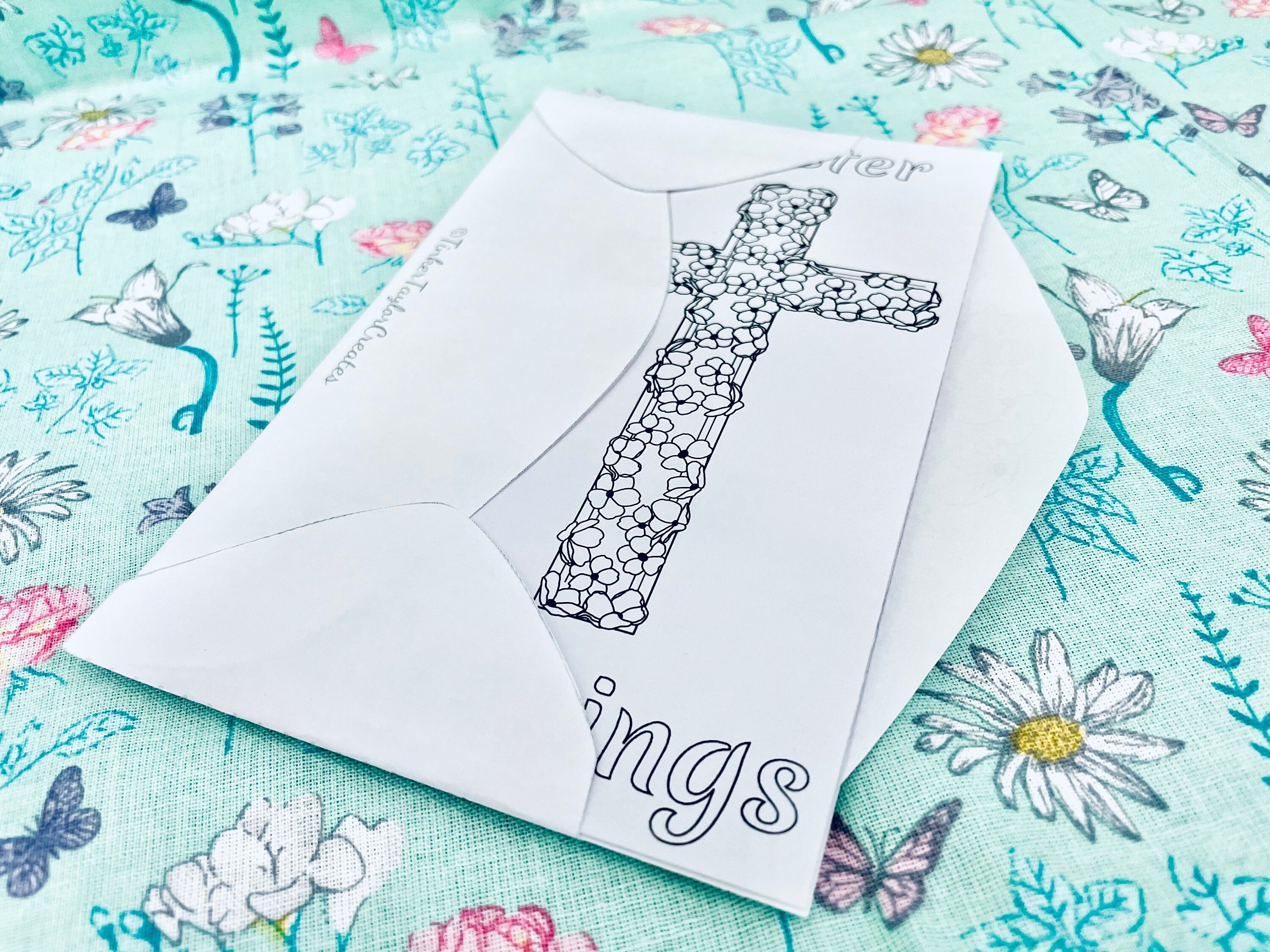 Printable Easter Cards and Envelopes Pack of 10 PDF - Etsy