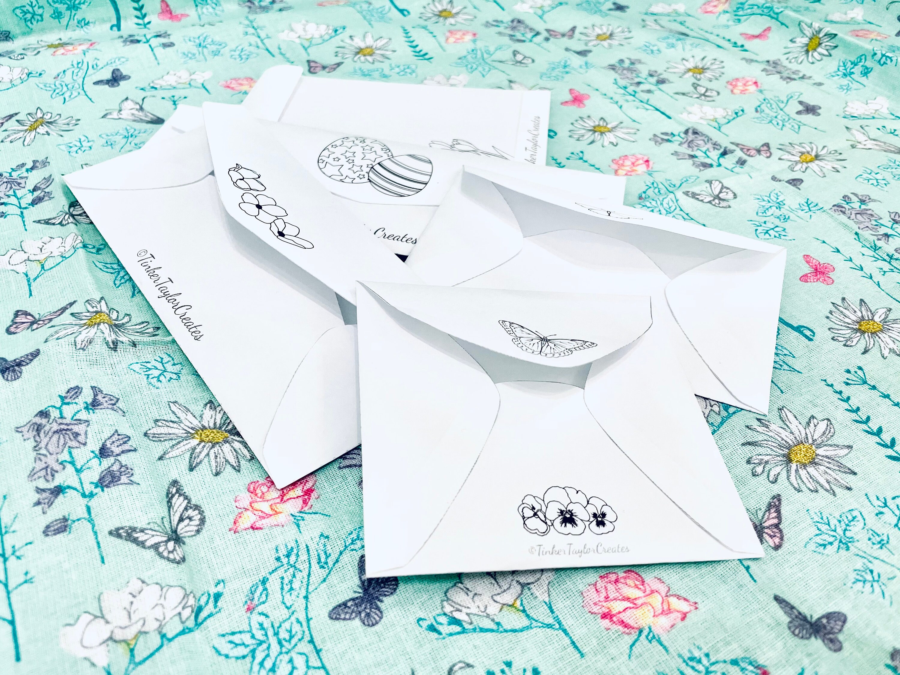 Printable Easter Cards and Envelopes Pack of 10 PDF - Etsy