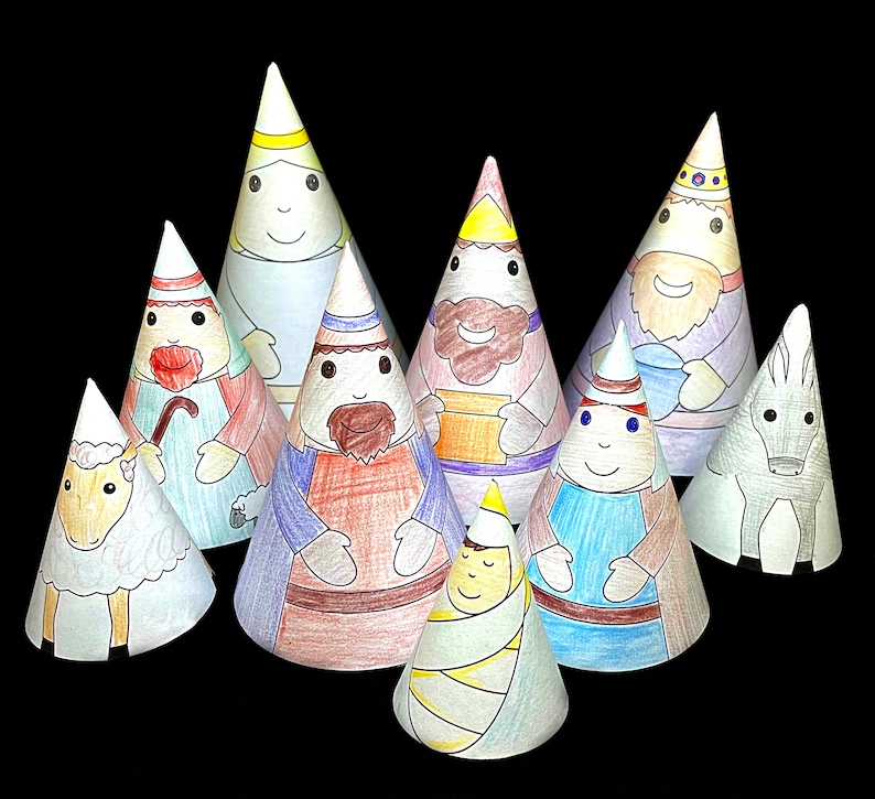 Printable Nativity Christmas Colouring Children's Activity - Etsy