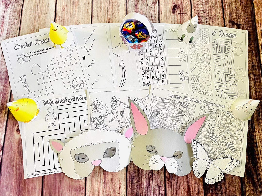 Easter Activity/ Craft Pack Printable PDF 10 Great Activity Sheets and ...