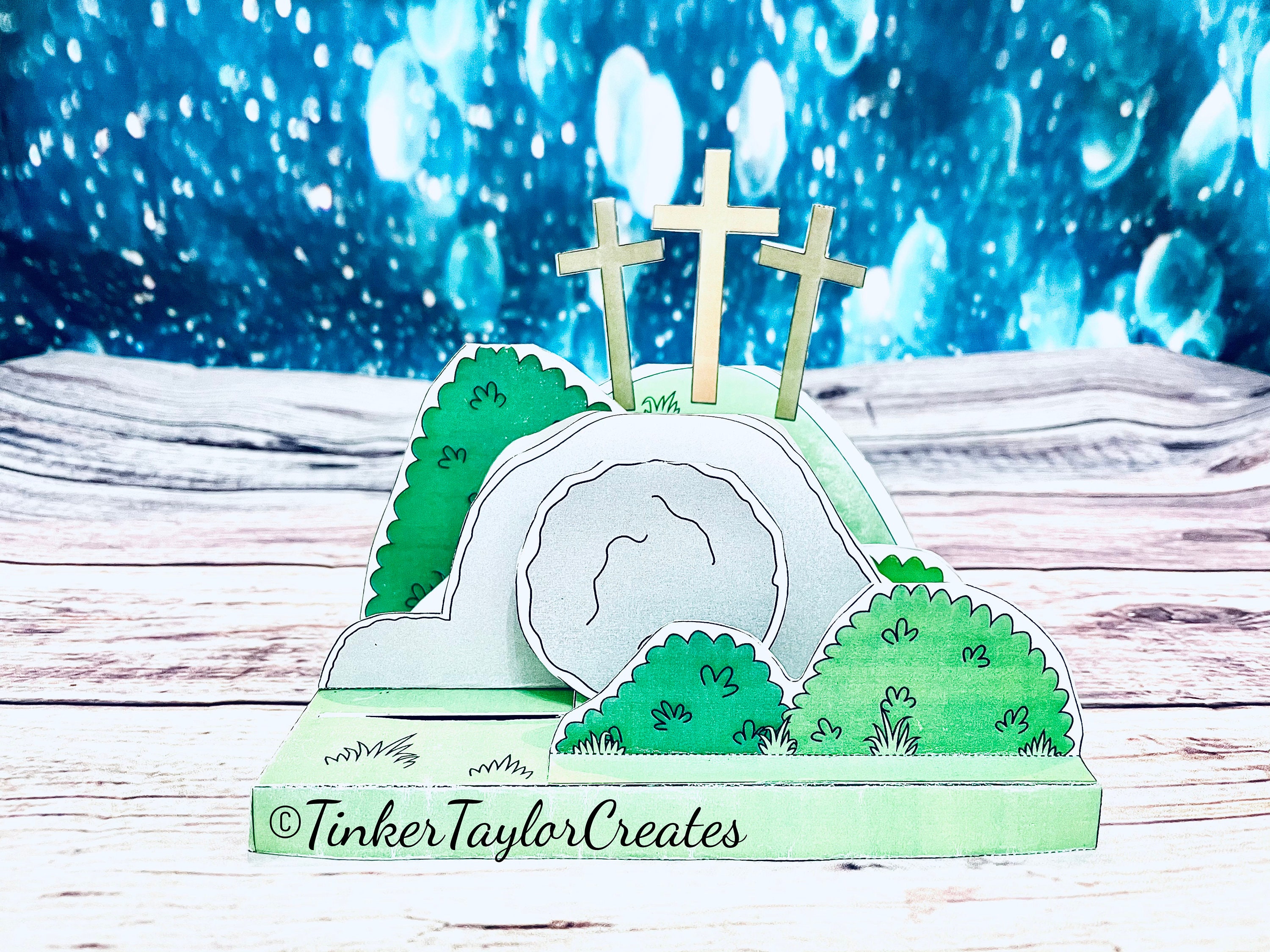 Easter 3D Resurrection Garden Printable PDF - Etsy