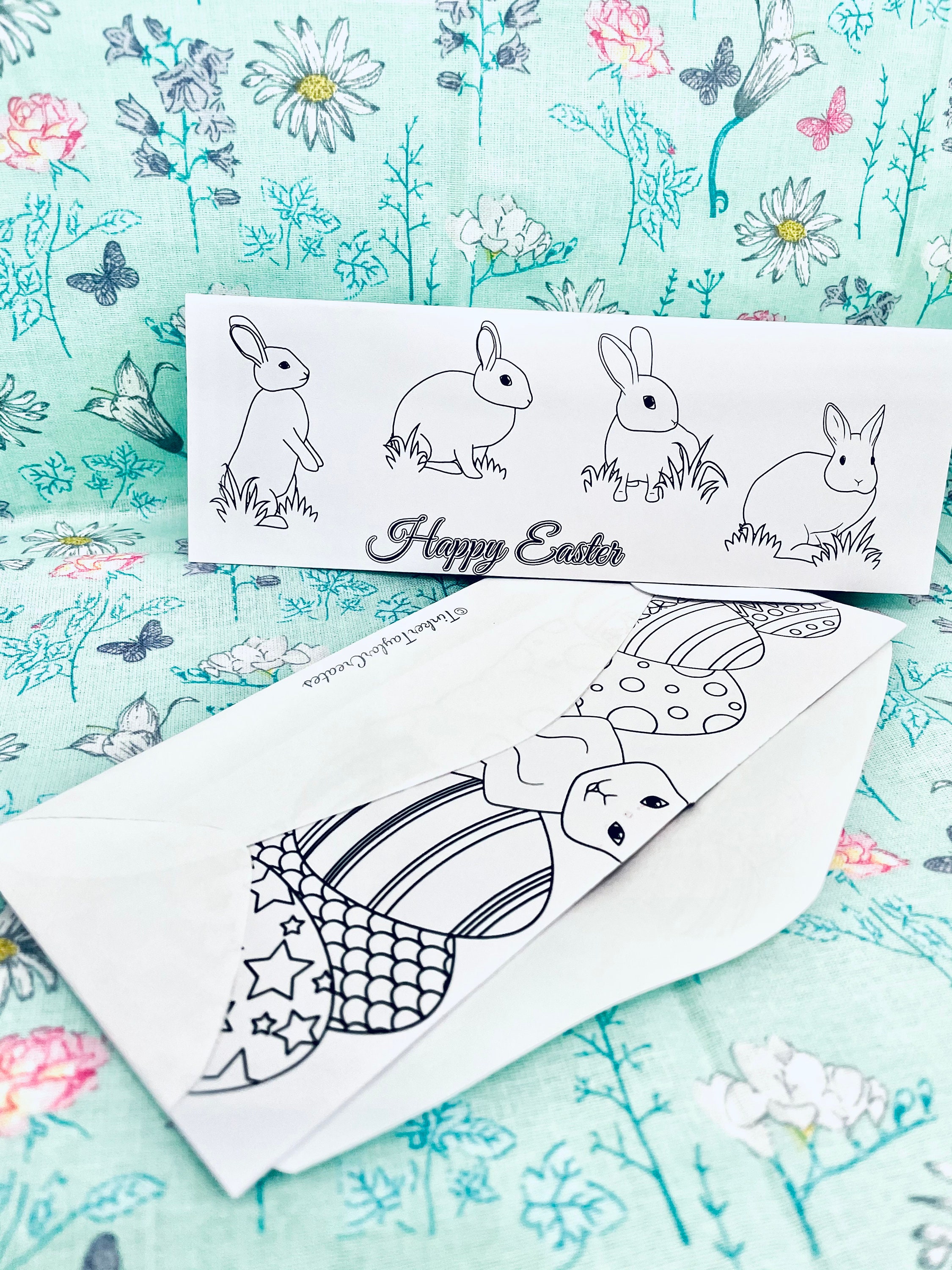 Printable Easter Cards and Envelopes Pack of 10 PDF - Etsy