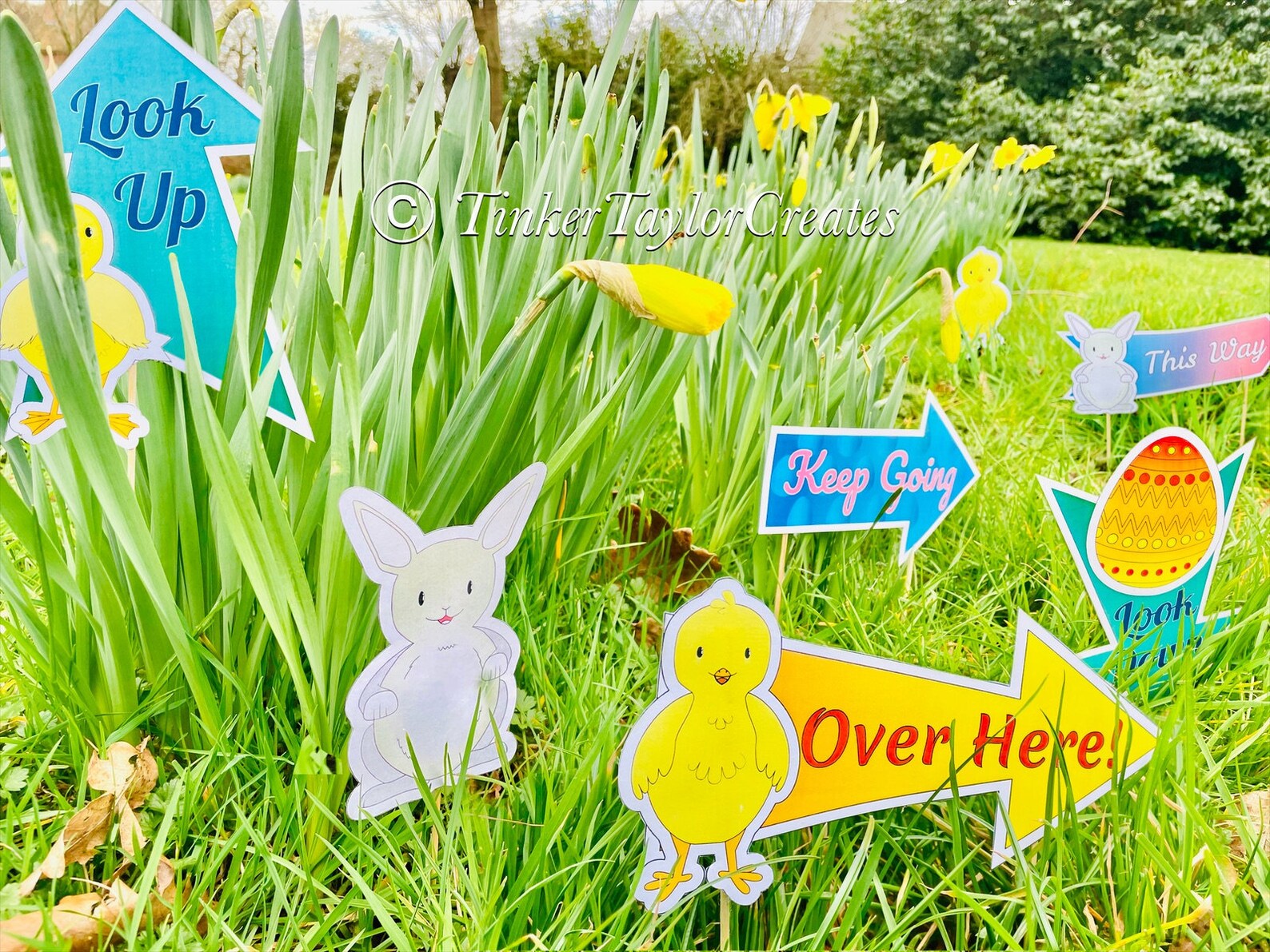 Easter Egg Hunt Signs and Decorations Printable Pack of 25 PDF - Etsy UK