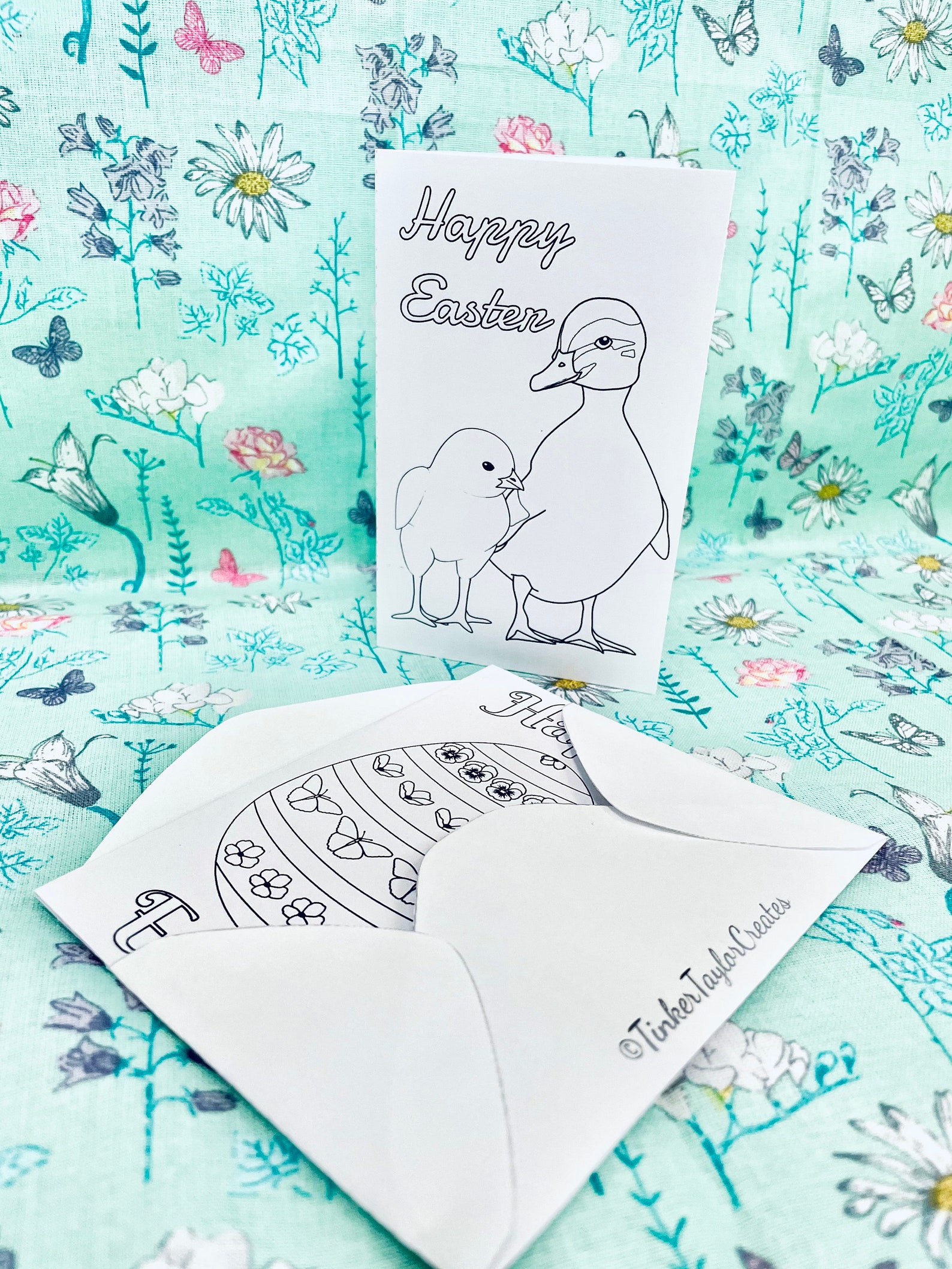 Printable Easter Cards and Envelopes Pack of 10 PDF - Etsy