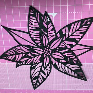 Poinsettia SVG and Poinsettia Bauble Svg, Christmas Flower, SVG File ...