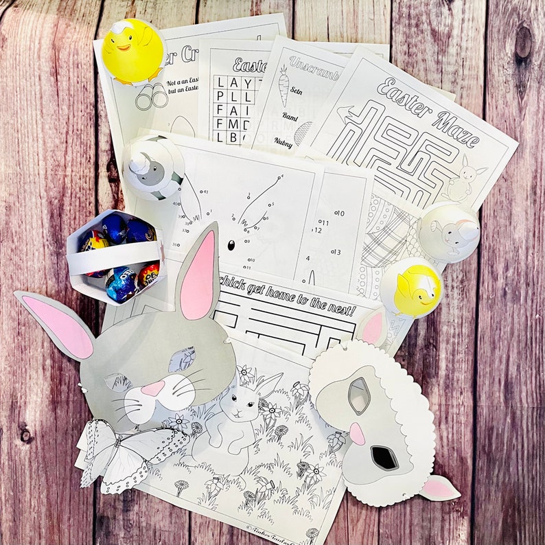 Easter Activity/ Craft Pack Printable PDF 10 Great Activity Sheets and ...