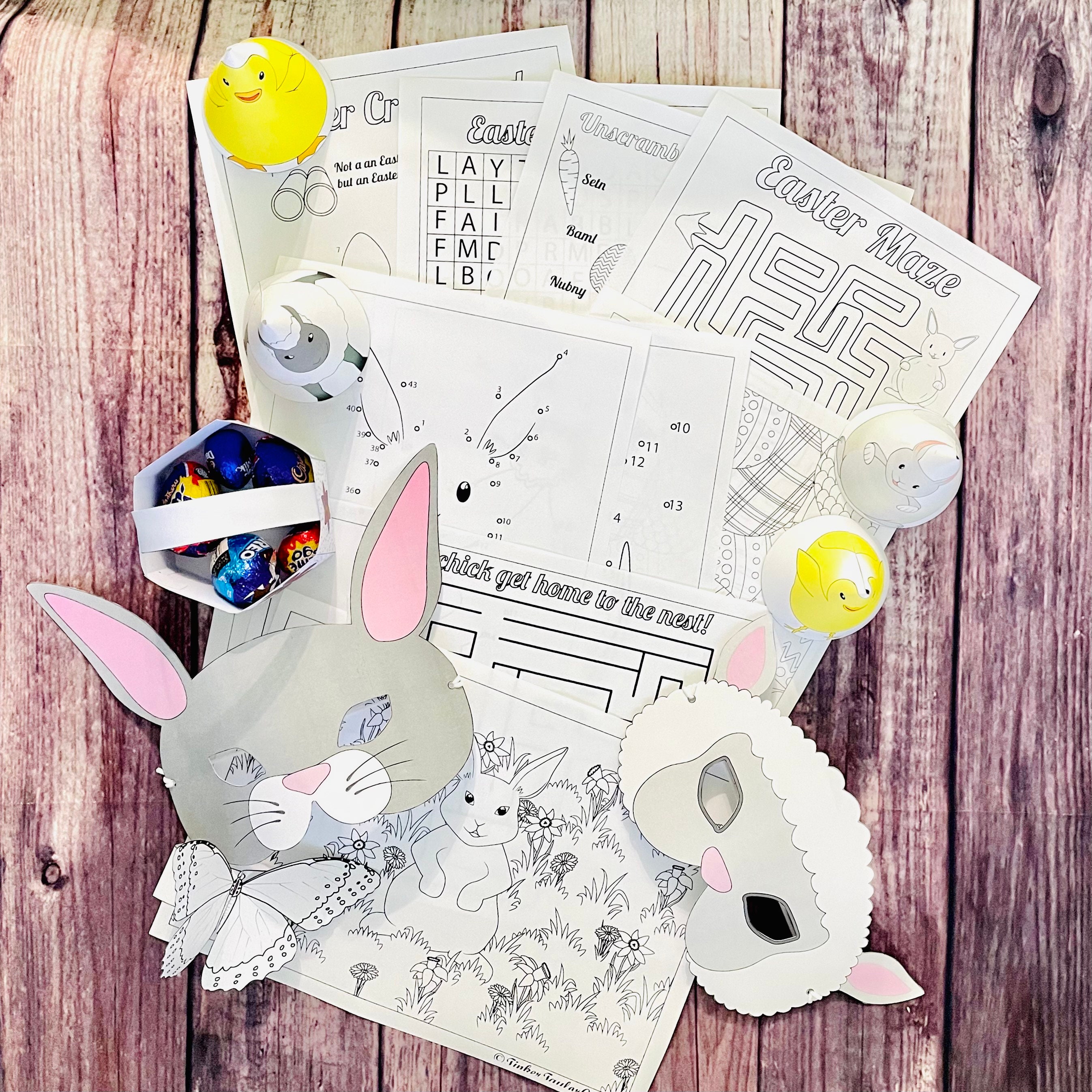 Easter Activity/ Craft Pack Printable PDF 10 Great Activity Sheets and ...