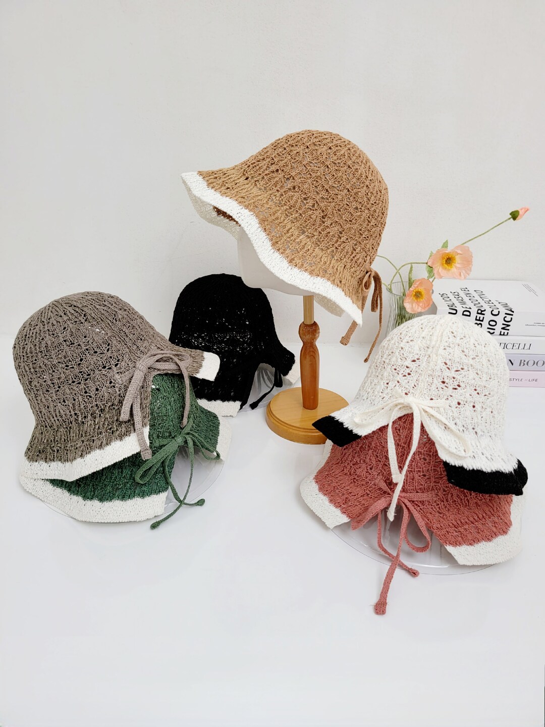 Womens Spring Summer Bucket Hat With Large Brim, Women's Summer Hat ...