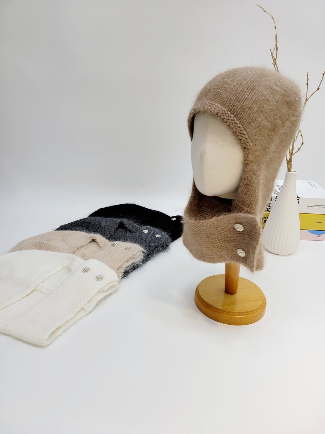 100% Angora Balaclava, Angora Knitted Hood, Balaclava, Handmade, Angora Hat - Etsy