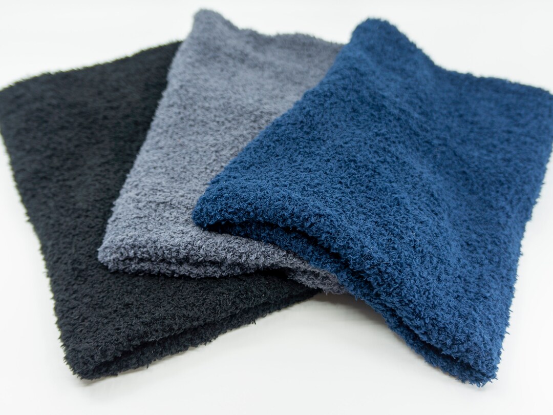 Fluffy Cozy Fleece Neck Warmer Shawls Wrap Gaiter Unisex Double Layer ...