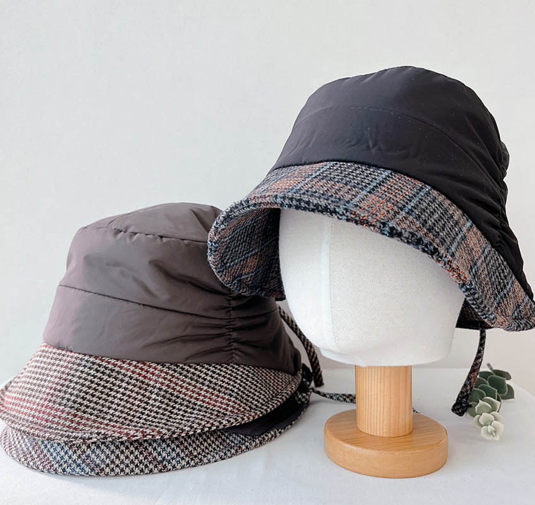 Fall/winter Padded Bucket Hat, Extra Warm, Soft Warm Inner Lining ...