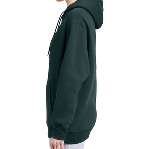 Forest Green Hooded Sweatshirt, Dark Green Hoodie Men, Camping Hoodies ...