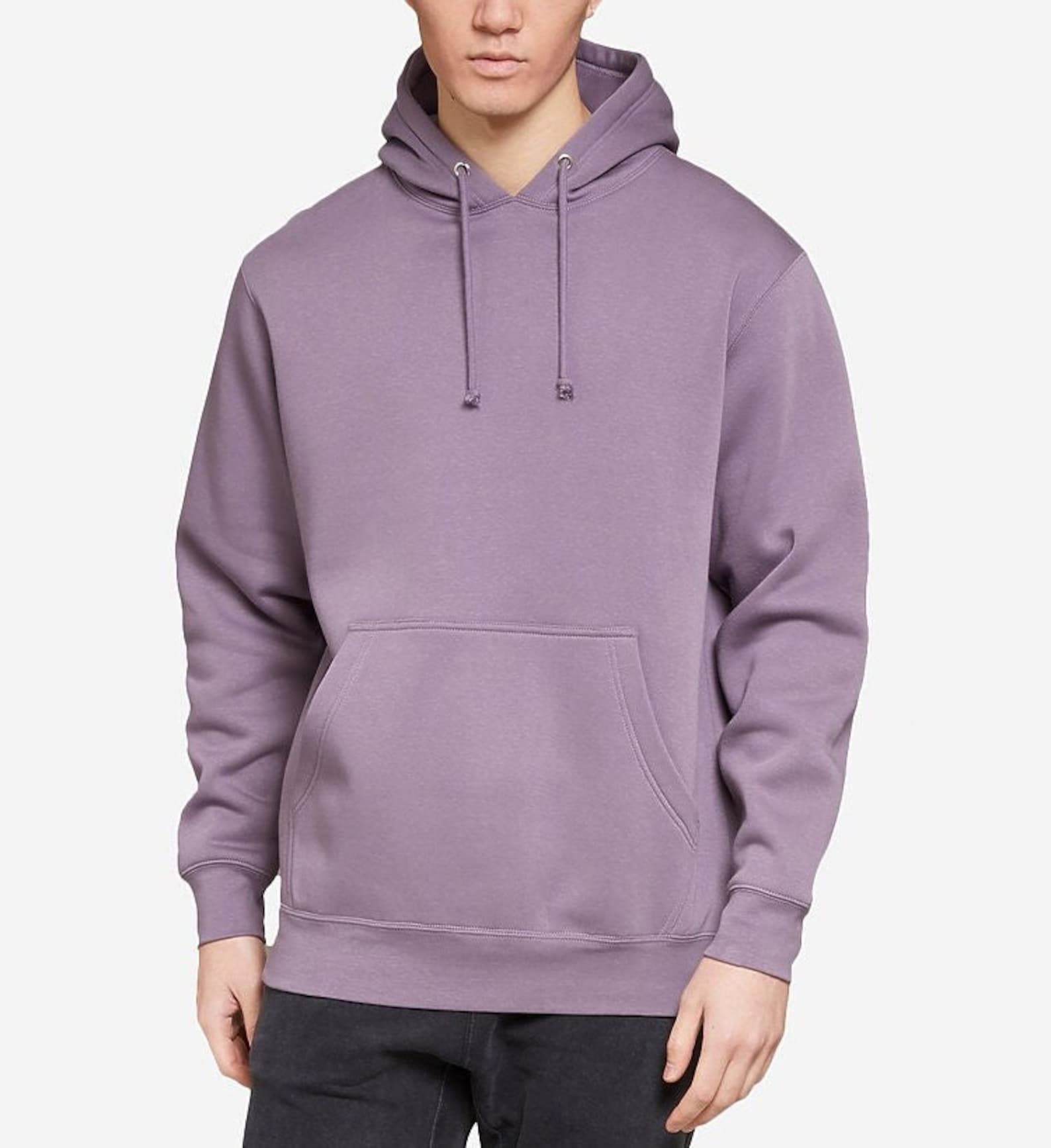 Heavyweight Dusty Purple Hooded Sweatshirt, Oversized Lavender Hoodie ...