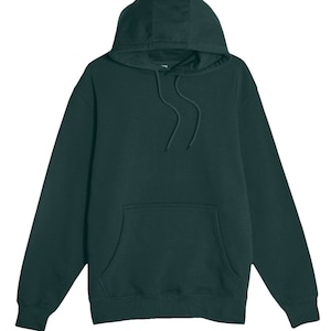 Forest Green Hooded Sweatshirt, Dark Green Hoodie Men, Camping Hoodies ...