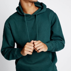 Forest Green Hooded Sweatshirt, Dark Green Hoodie Men, Camping Hoodies ...