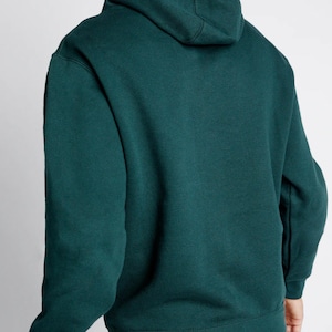 Forest Green Hooded Sweatshirt, Dark Green Hoodie Men, Camping Hoodies ...