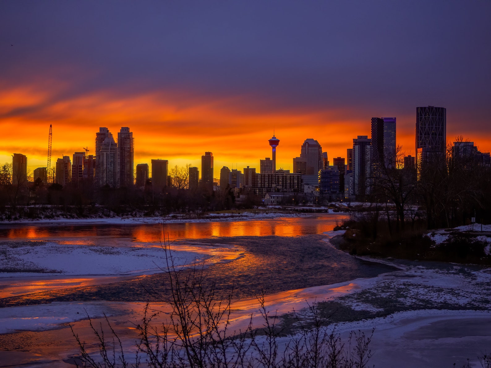 Calgary Sunset - Etsy