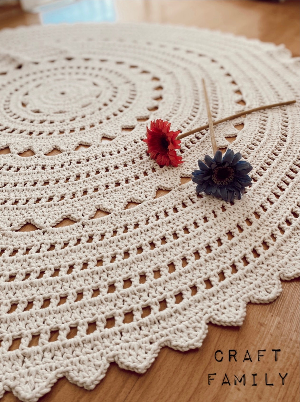Crochet Rug, Doily Rug, Round Carpet, Round Rug, Knitt Carpet, Babys ...