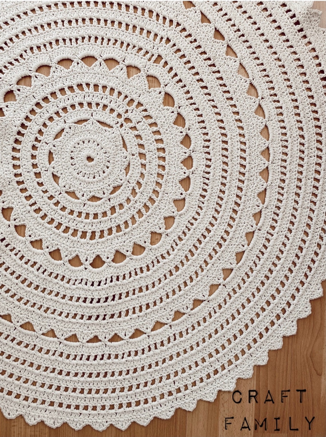 Crochet Rug, Doily Rug, Round Carpet, Round Rug, Knitt Carpet, Babys ...