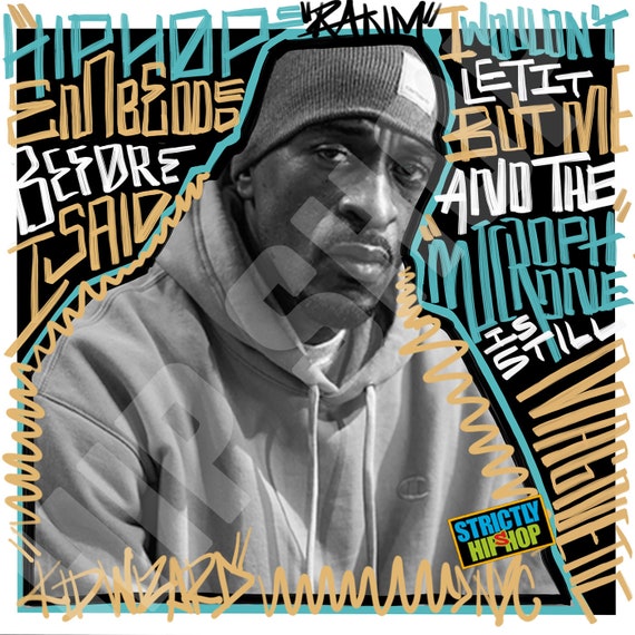 Rakim Hip Hop Legends Design | Etsy