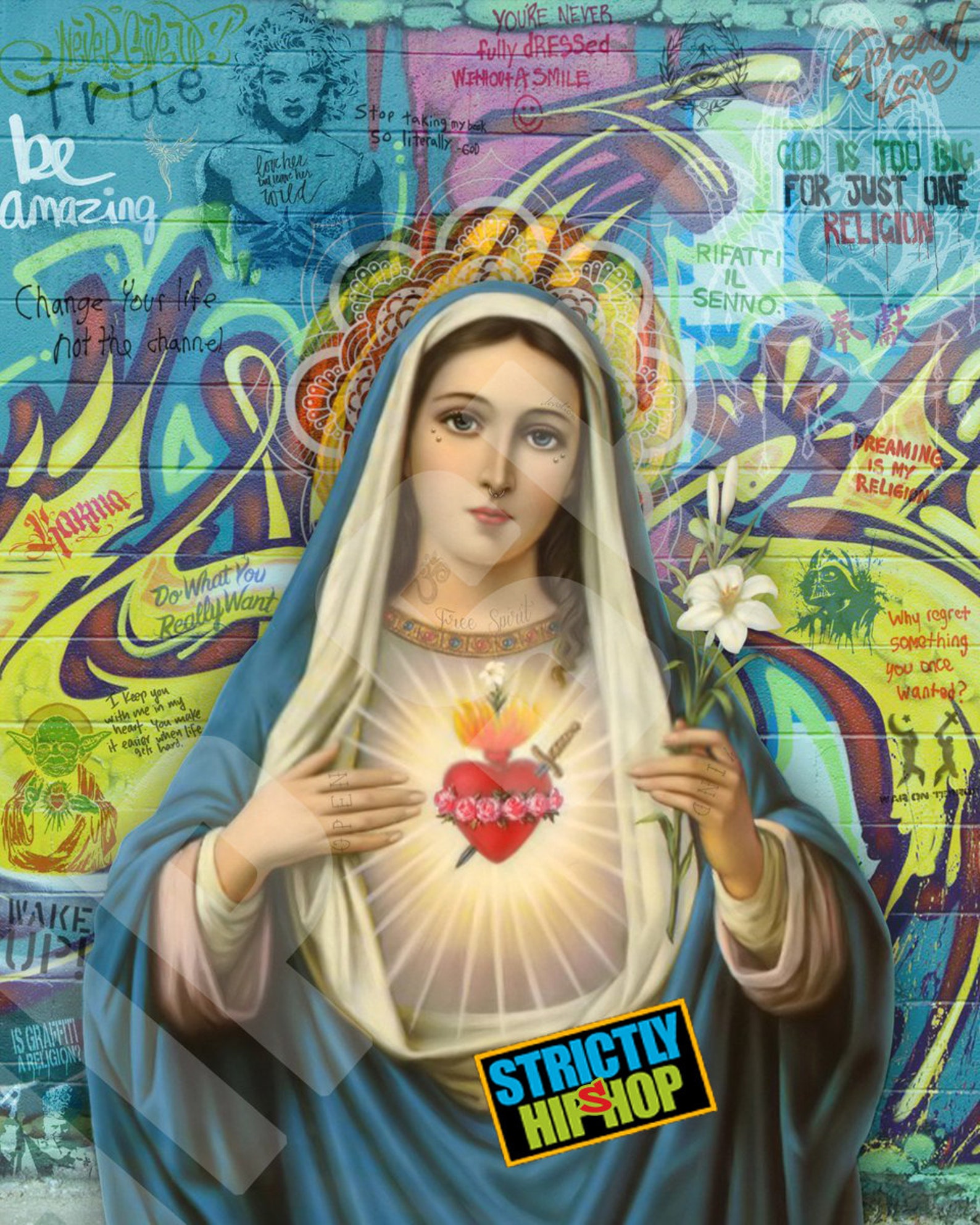 Santa Maria Graffiti Design - Etsy