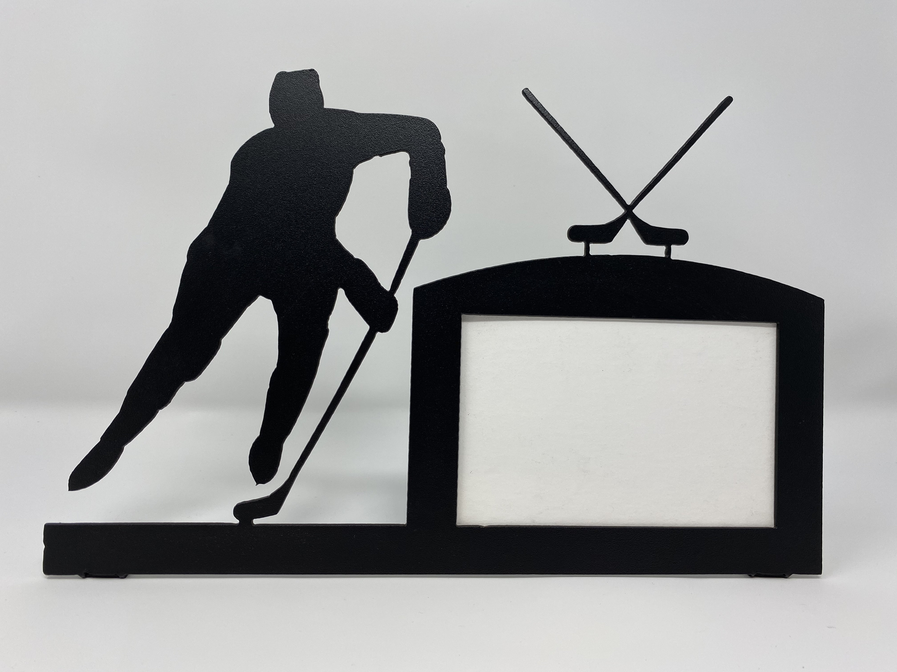 Hockey Picture Frame, Hockey Frame, Metal 4 X 6 Picture Frame, Hockey ...