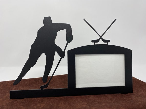 Hockey Picture Frame Hockey Frame Metal 4 X 6 Picture Frame | Etsy