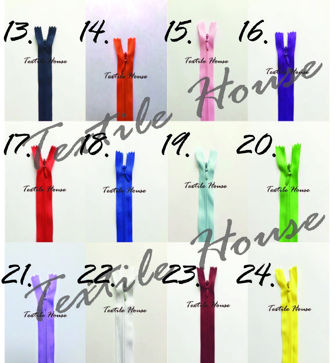 Invisible Nylon Zip Zips Zipper Concealed Closed End Sewing Inch 20cm ...
