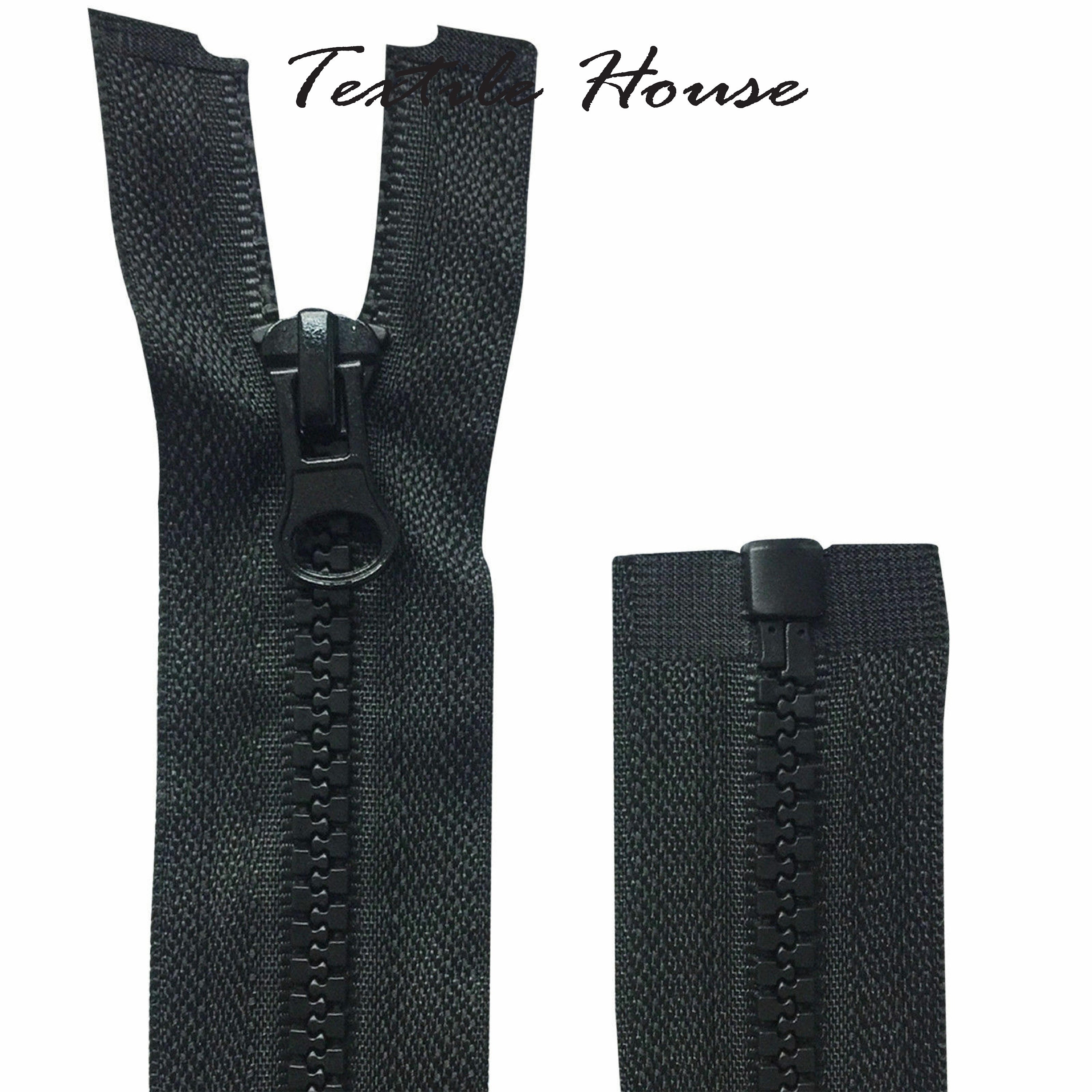 Chunky Zip Zipper Teeth Open End Plastic Number 5 No 5 #5 Heavy Duty ...