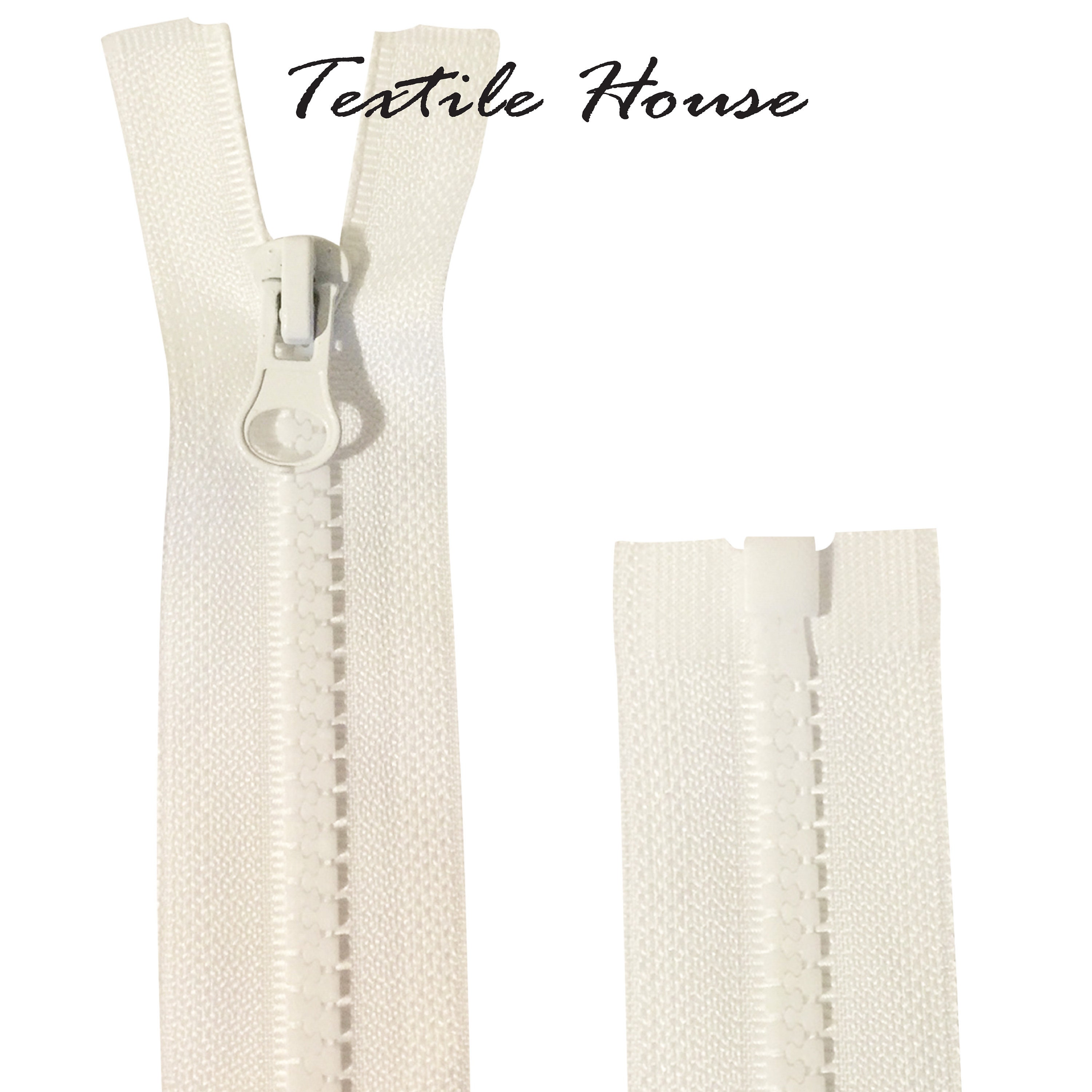 Chunky Zip Zipper Teeth Open End Plastic Number 5 No 5 #5 Heavy Duty ...