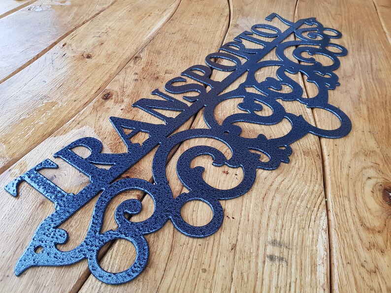 Outdoor Metal Address Sign and House Numbe, DXF CNC, Street Name Svg ...