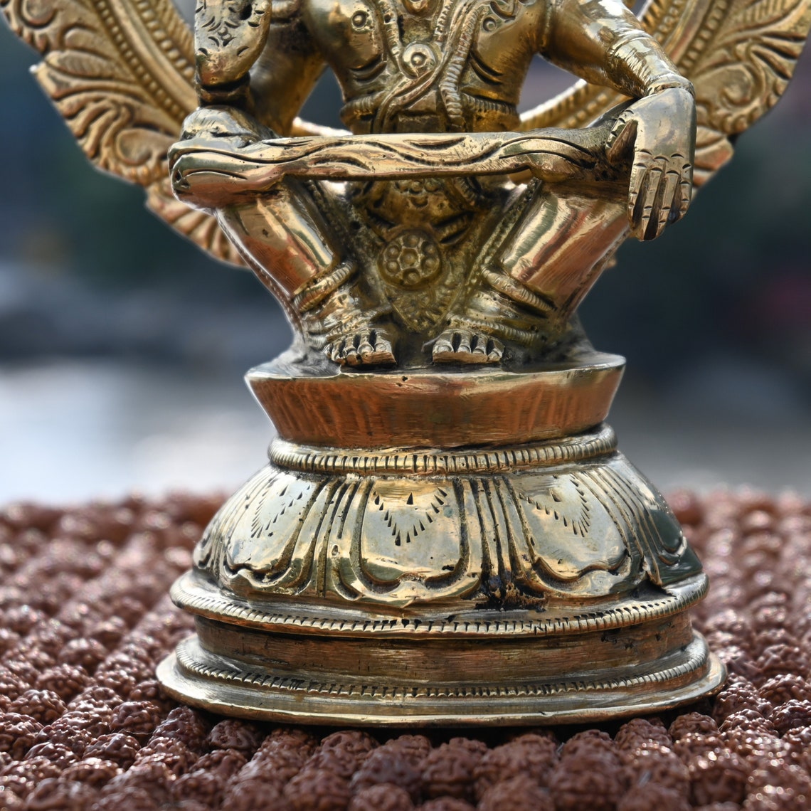 Lord Ayyappa Statue 8 Inches 20cm Ayyappan Brass Sculpture South Indian ...