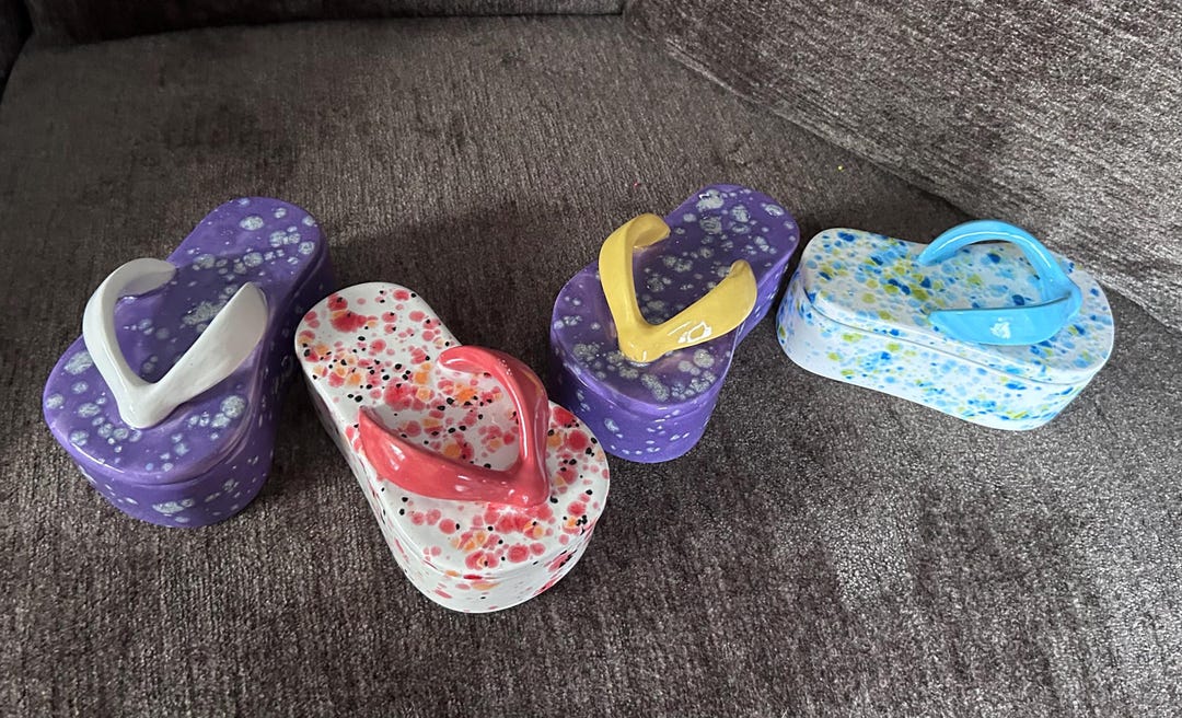 Ceramic Flip Flop Boxes - Etsy