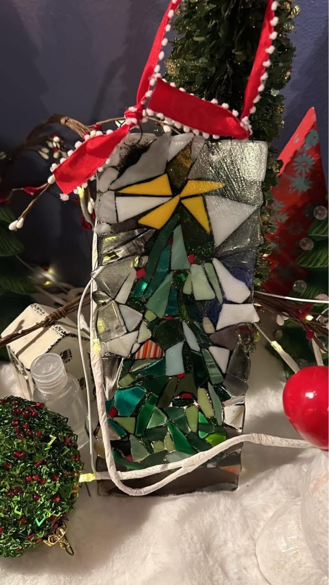 Fused Glass Mosaic Christmas Tree - Etsy