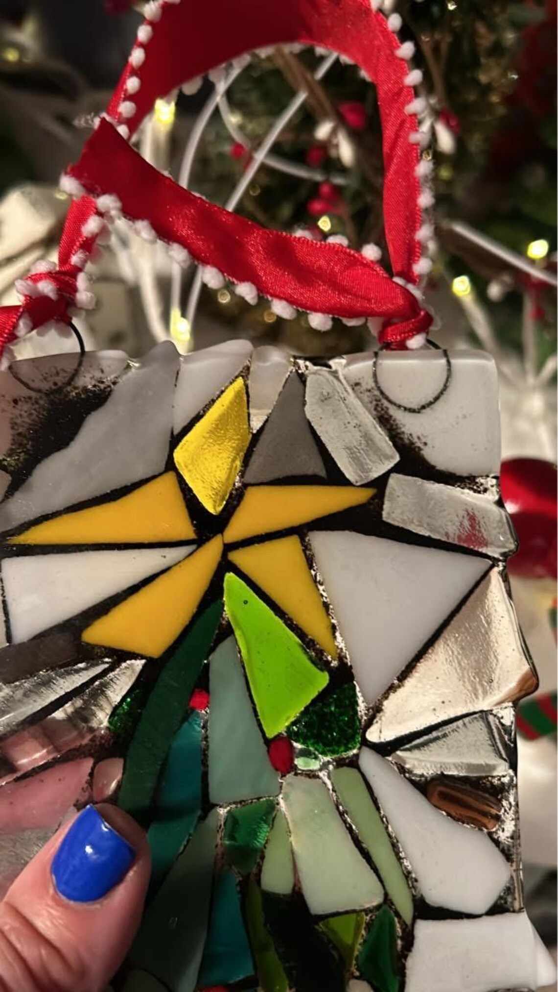 Fused Glass Mosaic Christmas Tree - Etsy