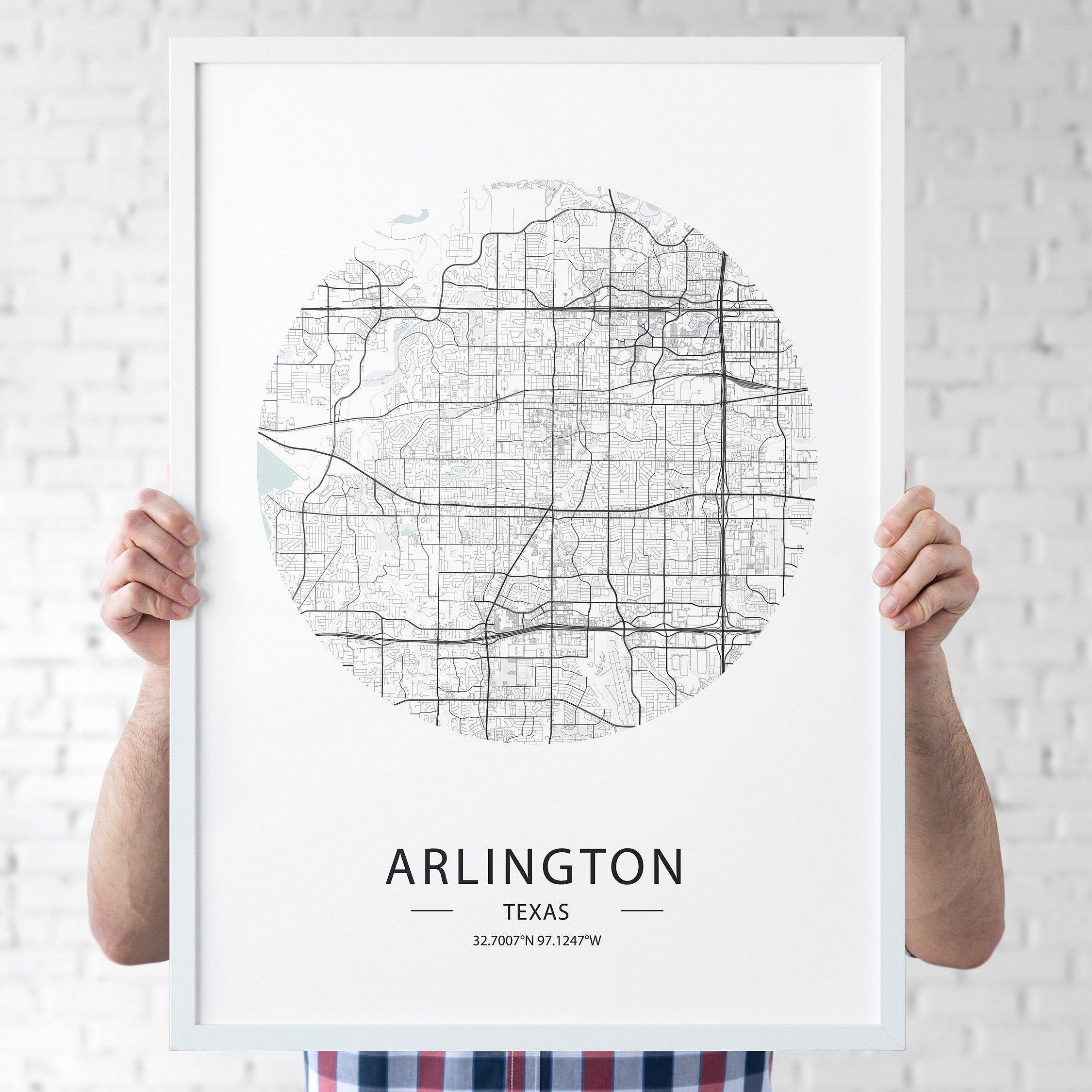 Arlington Map Print, Arlington Map Poster, Arlington Street Map, Map of ...