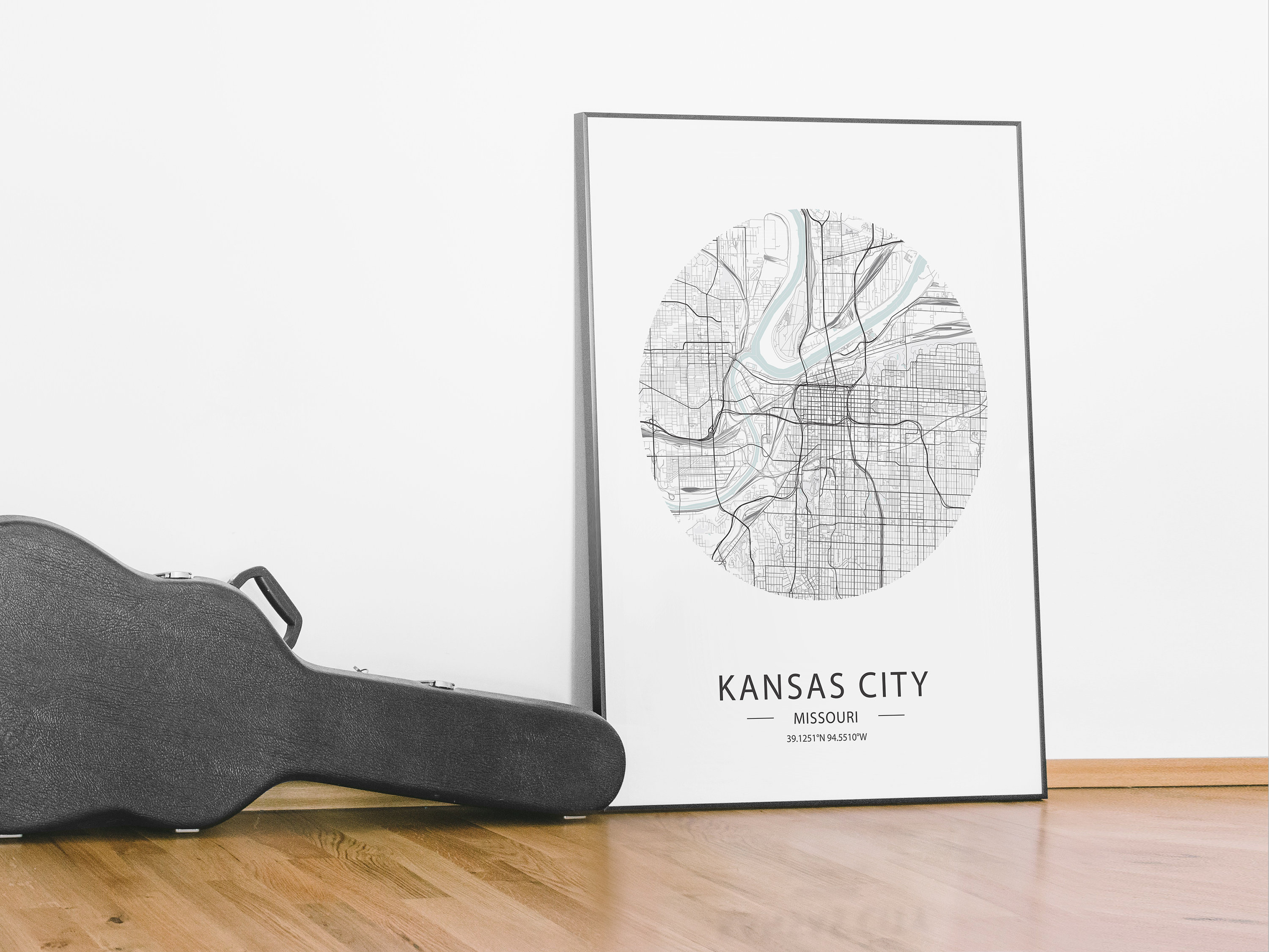 Kansas City Map Print, Kansas City Map Poster, Kansas City Street Map ...