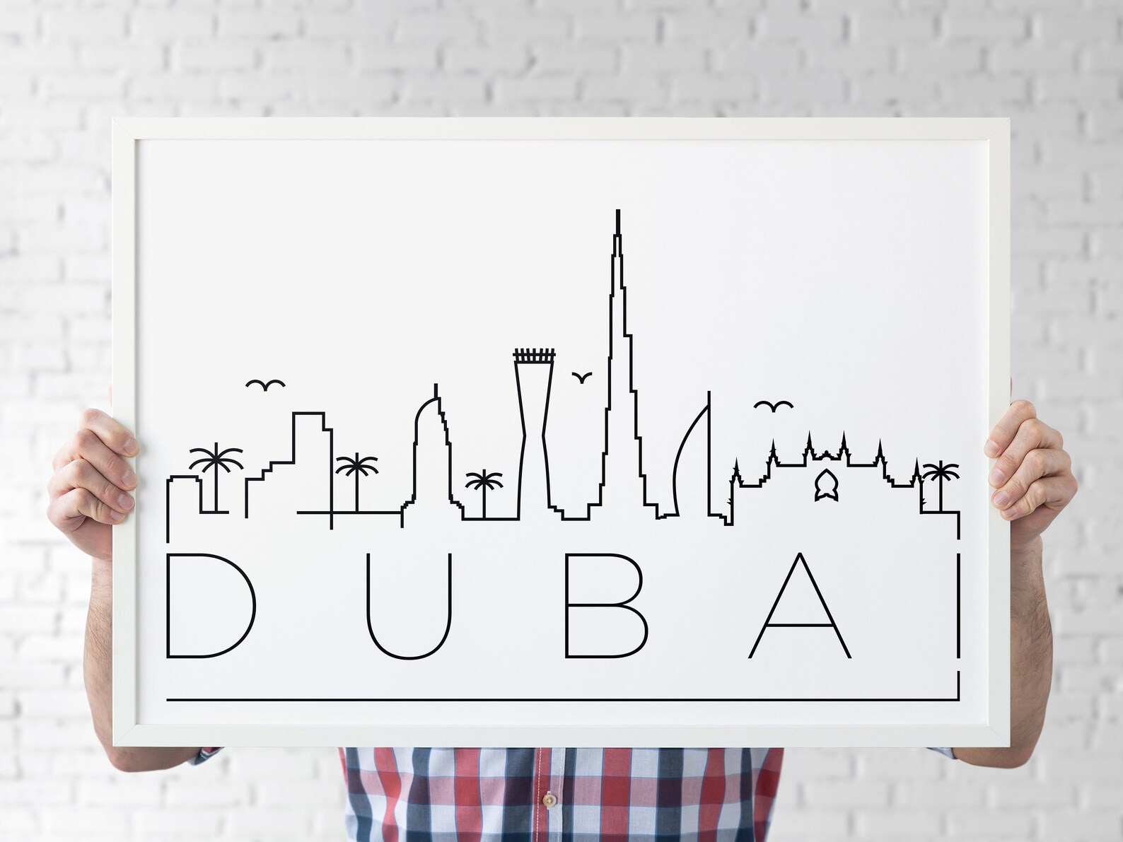 Dubai Skyline Print, Dubai Printable, Dubai Poster, Dubai City Print ...