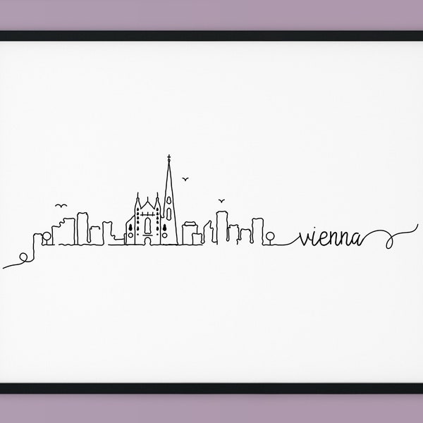 Vienna Skyline - Etsy
