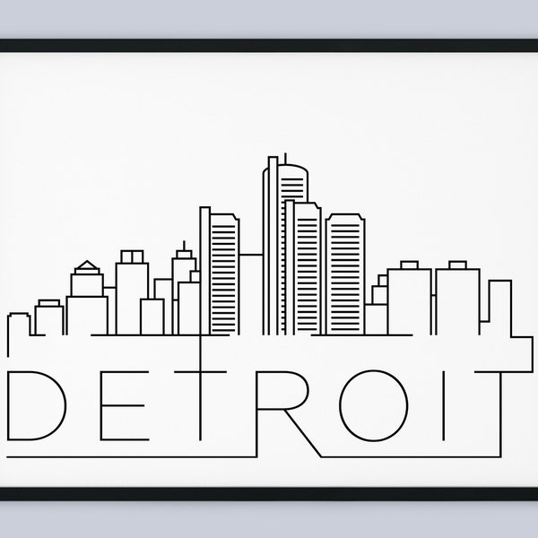 Detroit Landmark - Etsy