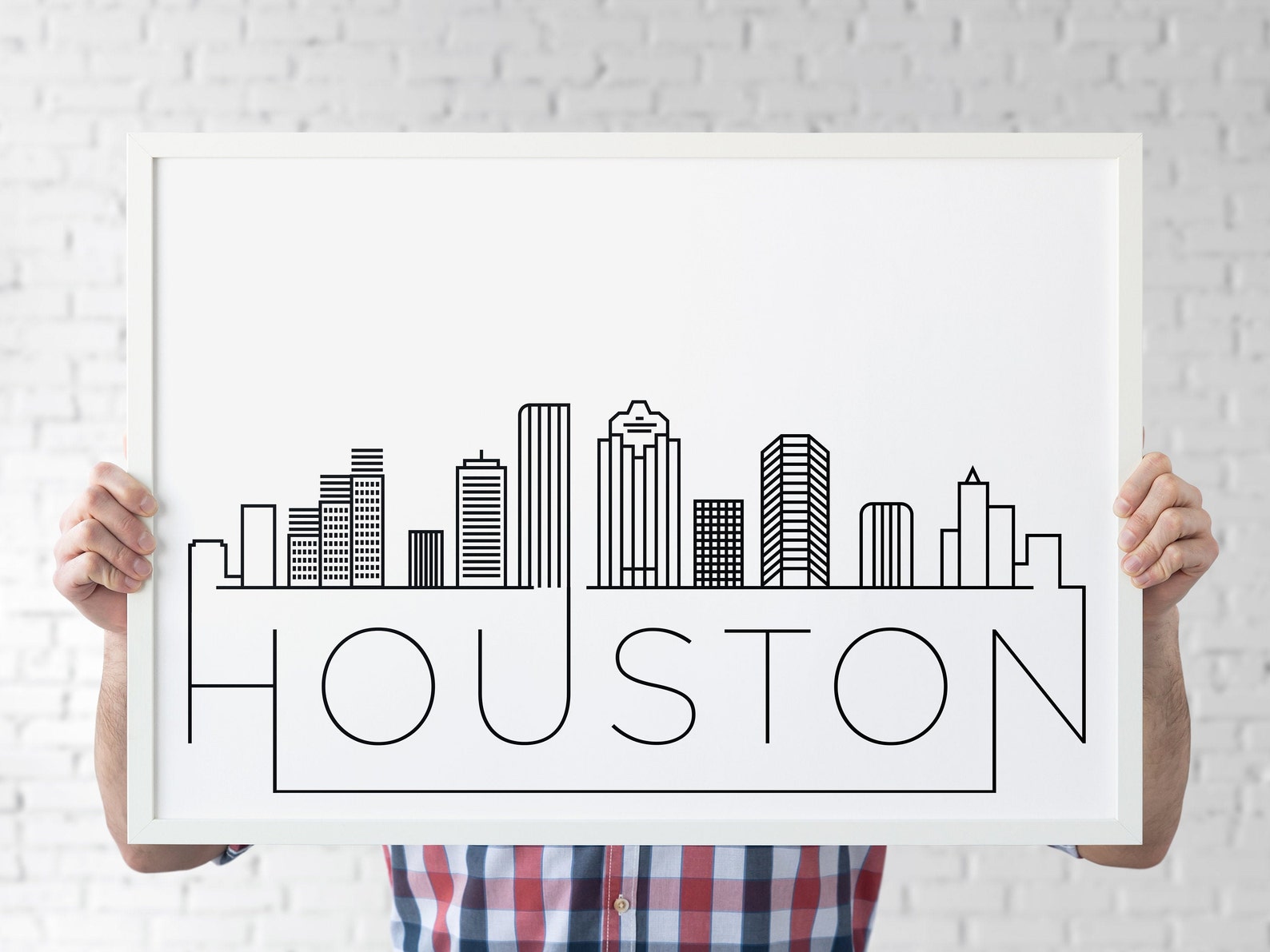 Houston Skyline Print, Texas Printable, Houston Poster, Houston City ...