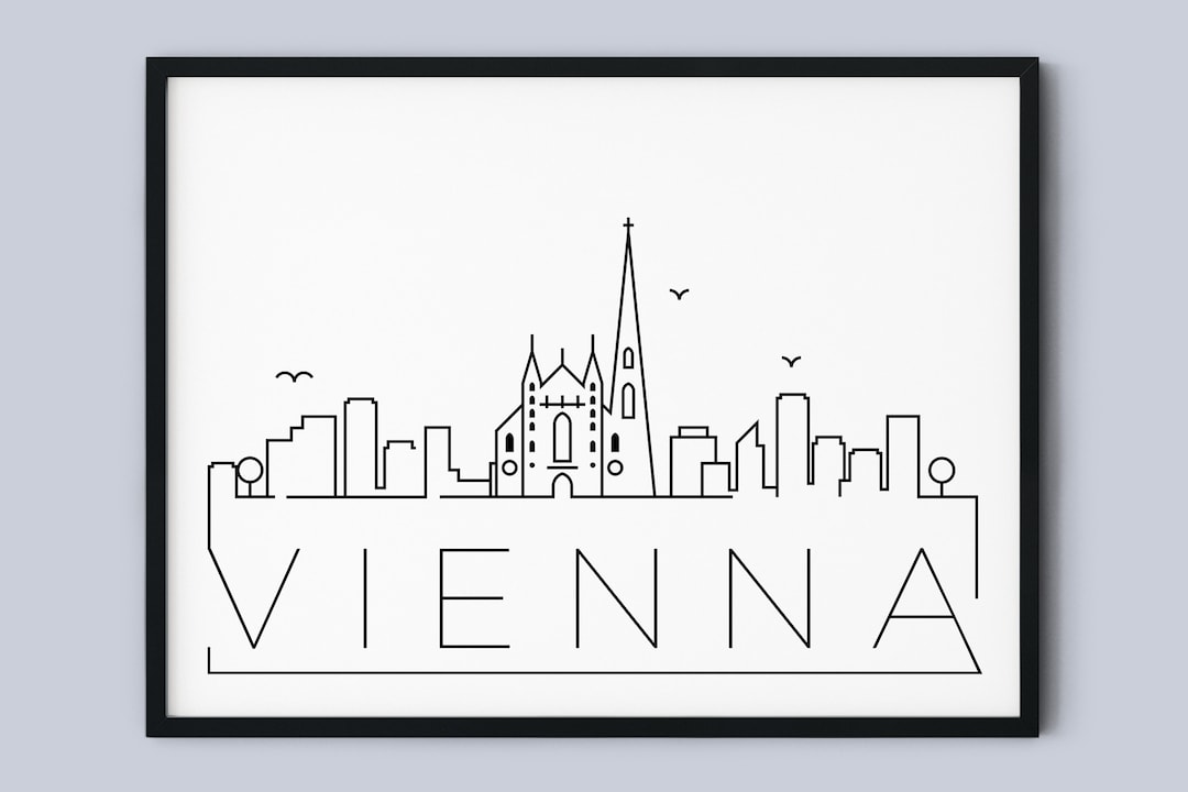 Vienna Skyline Print, Austria Printable, Vienna Landmark Poster, Vienna ...