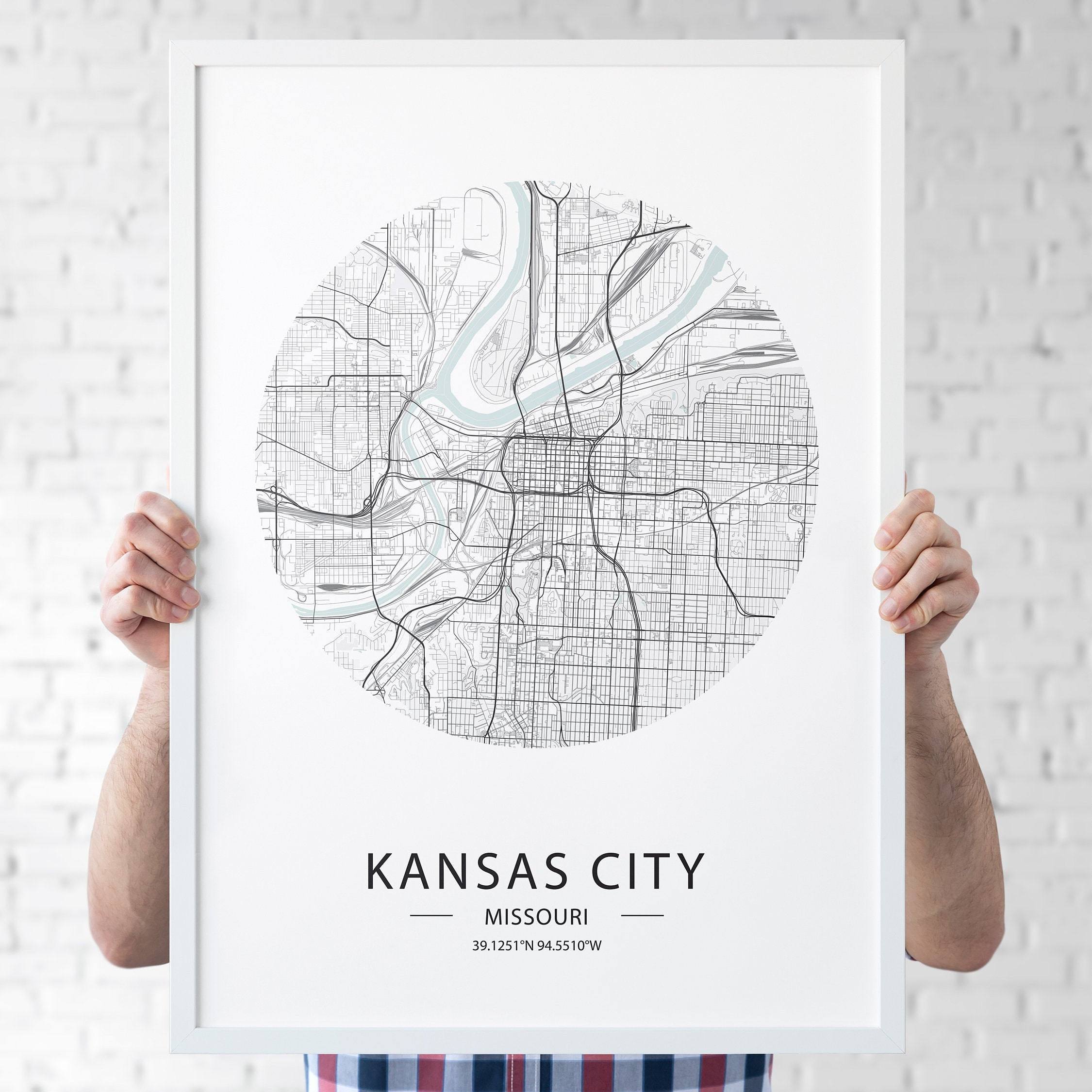 Kansas City Map Print, Kansas City Map Poster, Kansas City Street Map ...