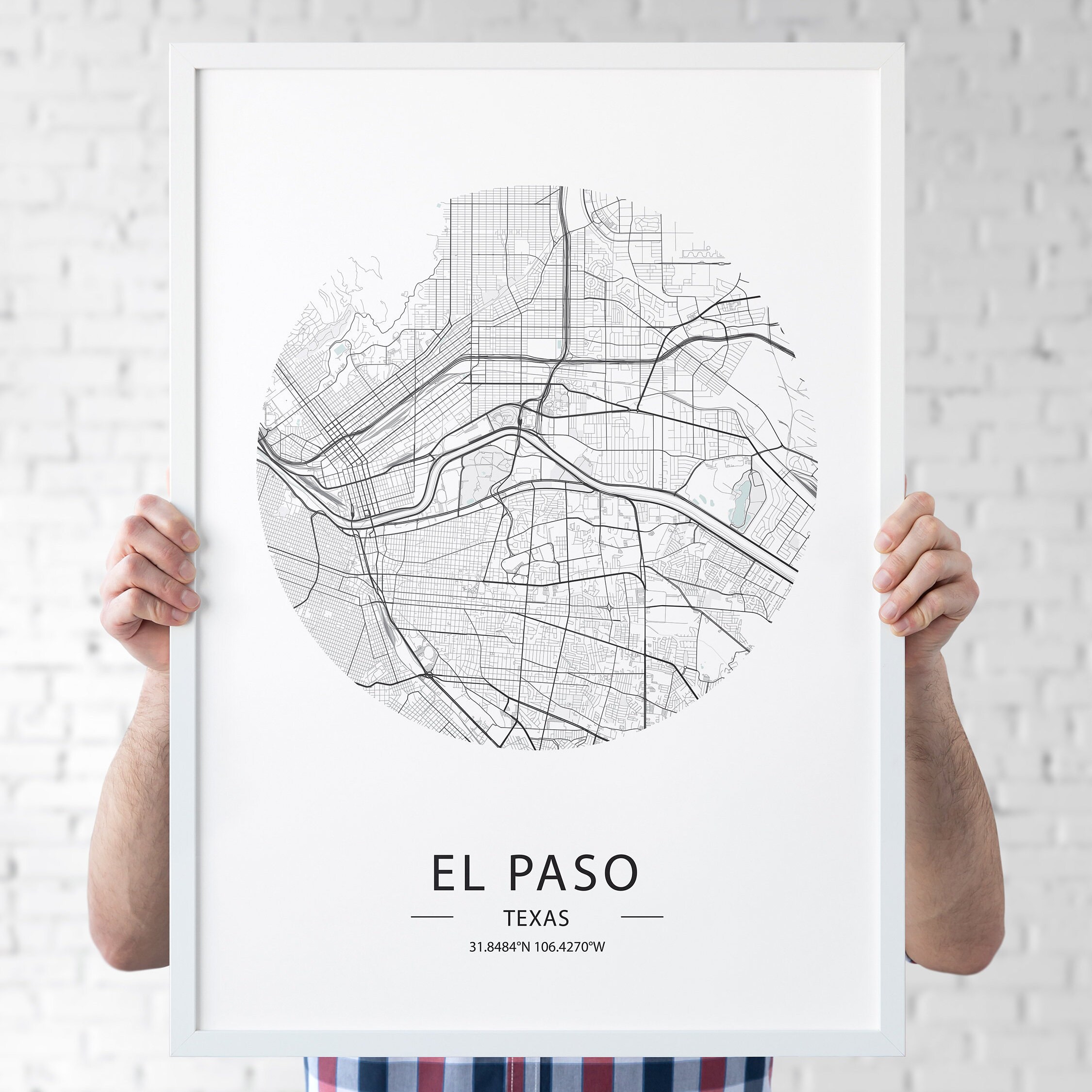 El Paso Map Print, El Paso Map Poster, El Paso Street Map, Map of El ...