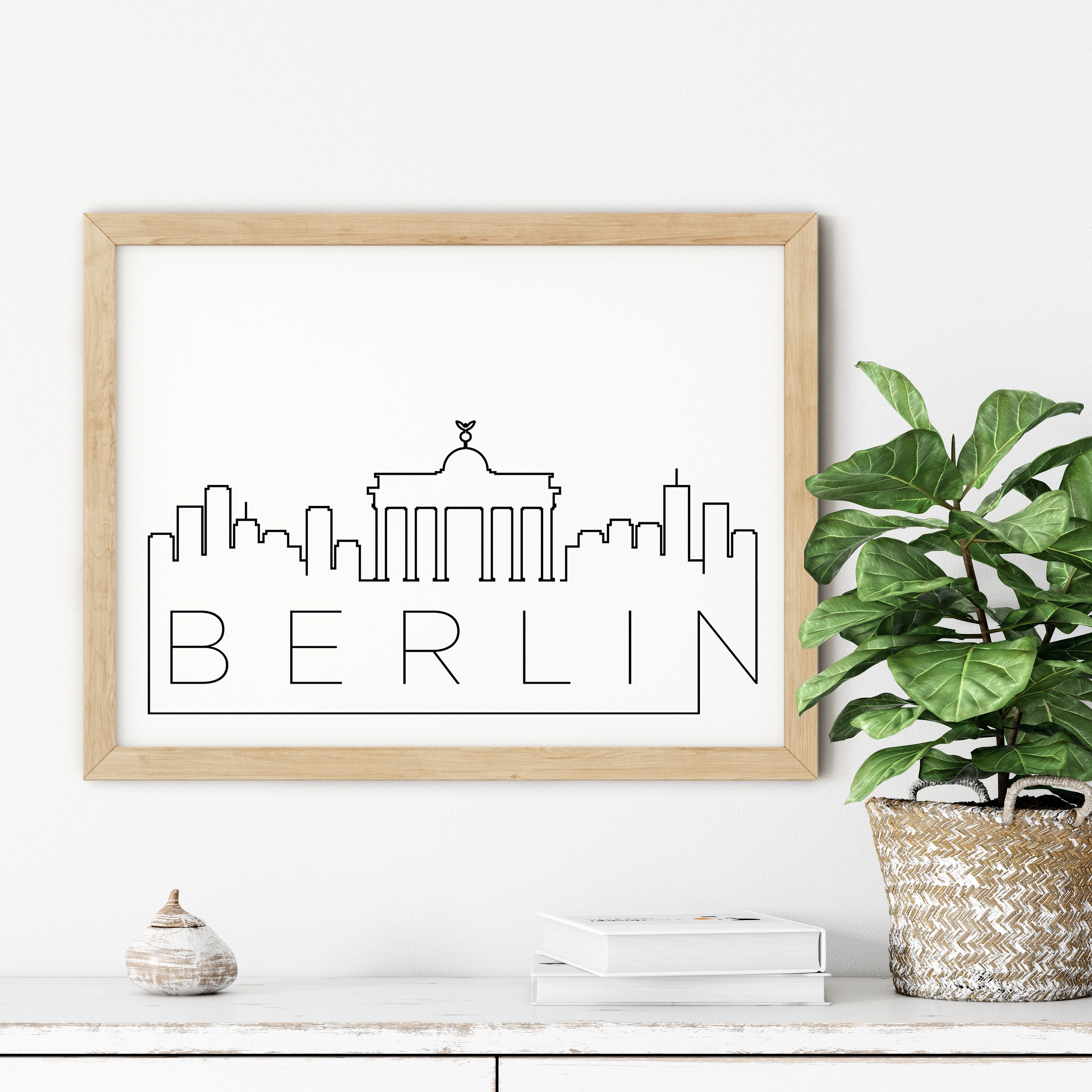 Berlin Skyline Print, Germany Printable, Berlin Poster, Berlin City ...