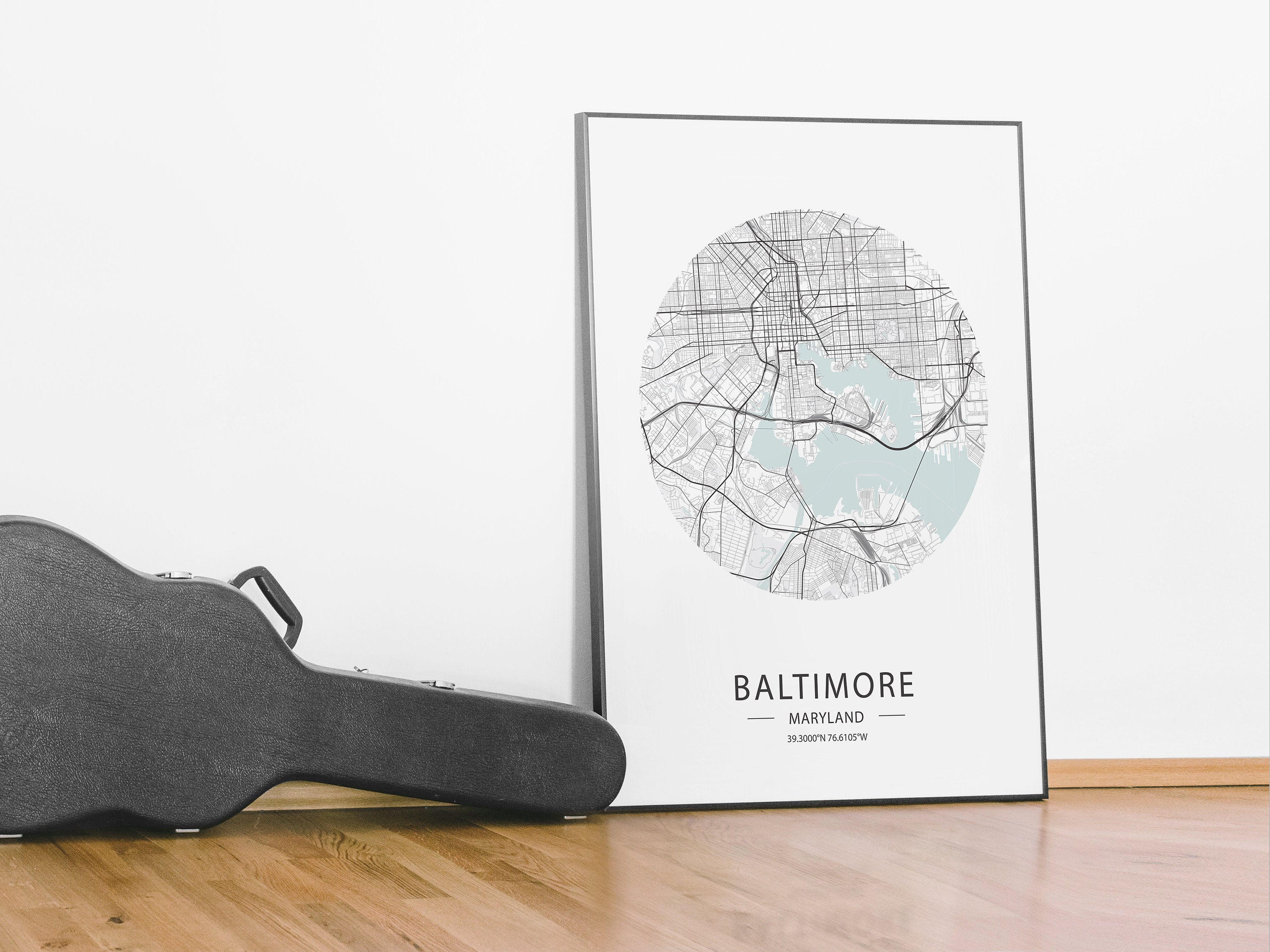 Baltimore Map Print, Baltimore Map Poster, Baltimore Street Map, Map of ...
