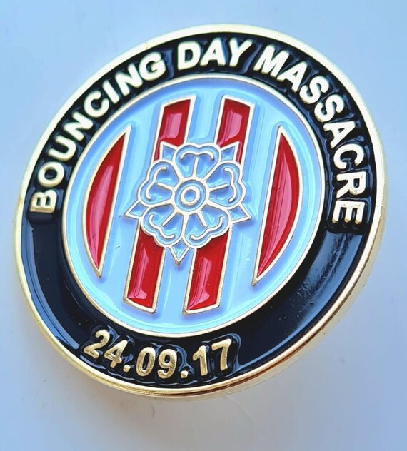 Bouncing Day Massacre Pin Badge - Etsy