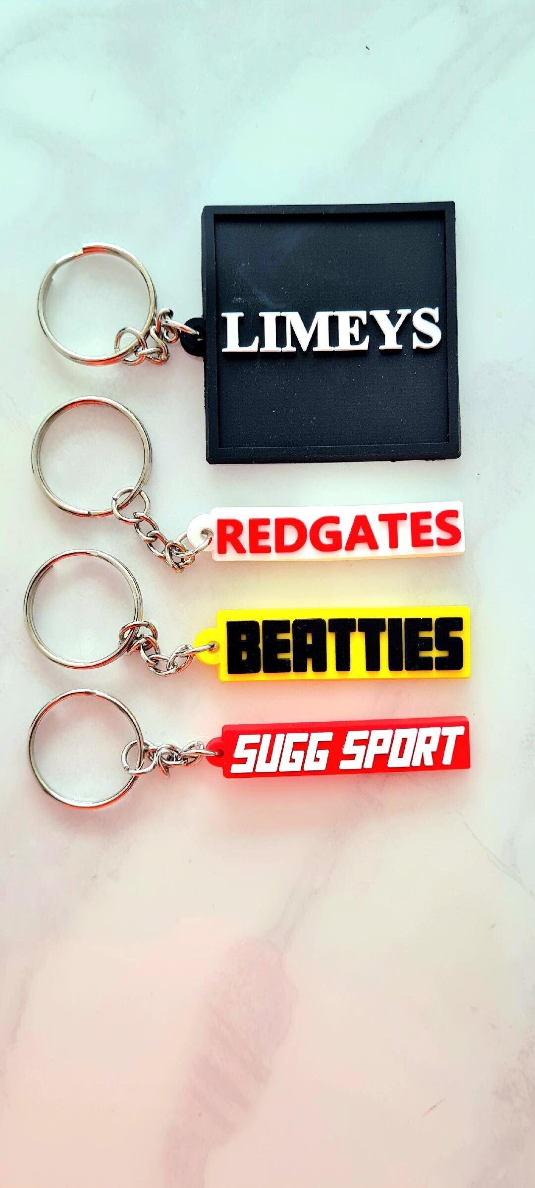Retro Sheffield Shop Sign Keyrings REDGATES, Sugg Sports, BEATTIES ...
