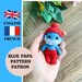 Blue Papa Doll Amigurumi Pattern- English and French Patterns, PDF File ...